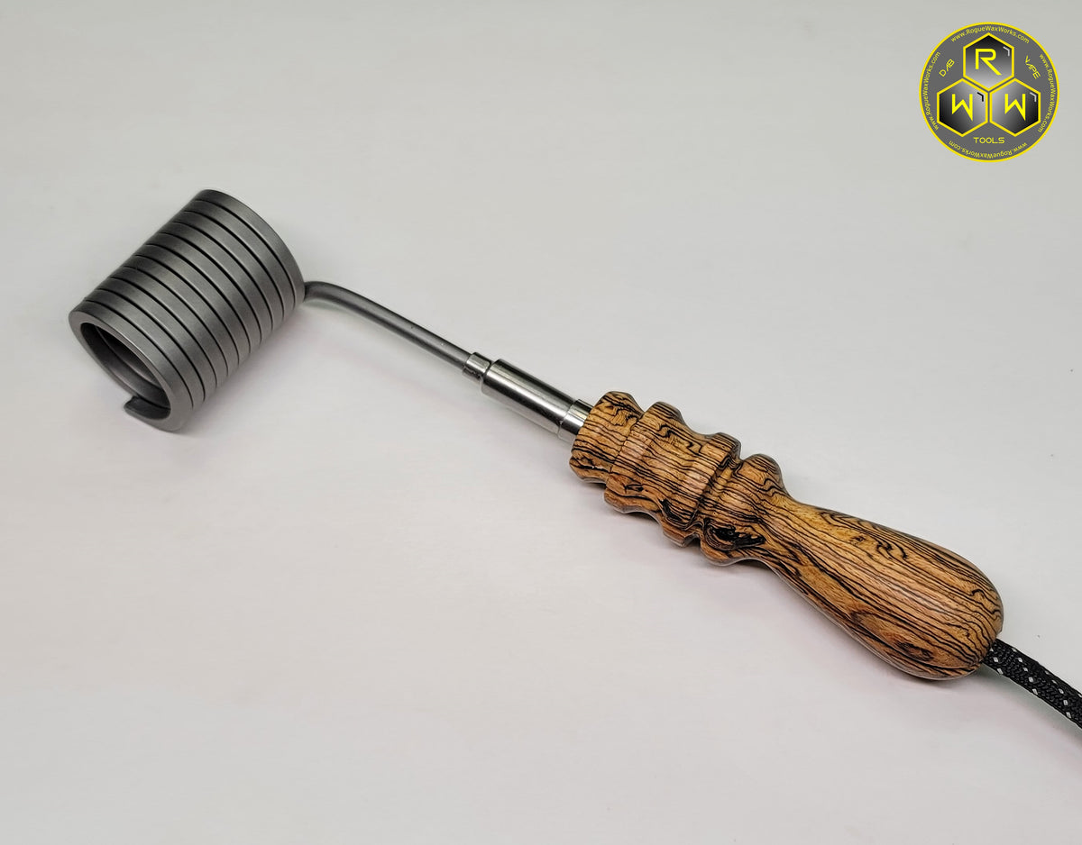CH05 Hand Turned Purple Heart Wood Coil Handle – TRWW