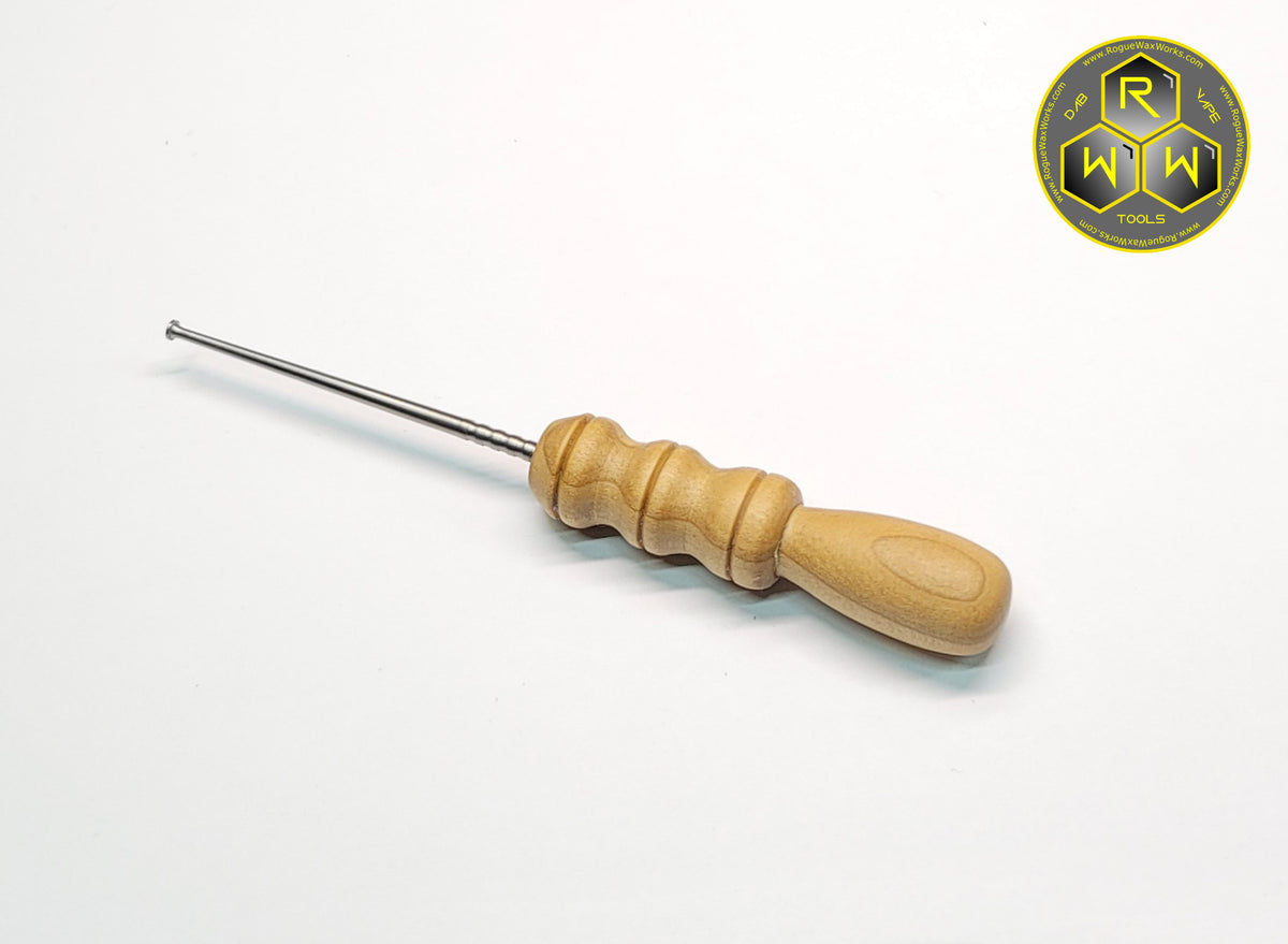 NW21 Poplar Hand Turned Handle Dabber, Dab Tool With GR2 Ti Tip – TRWW